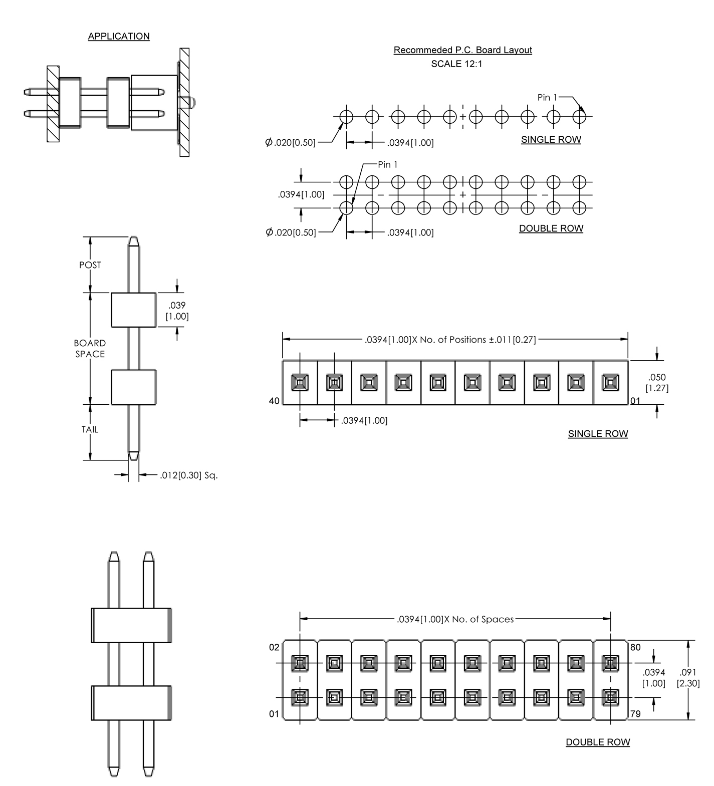 Connecteurs PCB 1,00mm BSTC-7 - Sonectrad-BRN